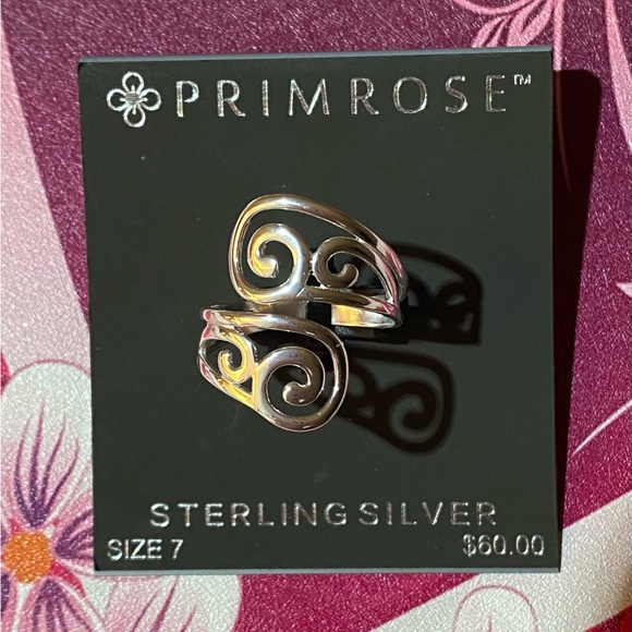 Jewelry | 55 Silver Filigree Bypass Ring Size 7 | Poshmark